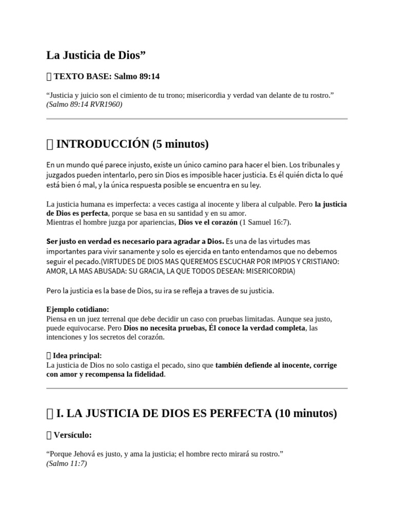 Justicia Perfecta: La Verdad de Dios | PDF | Justicia | Crimen y violencia