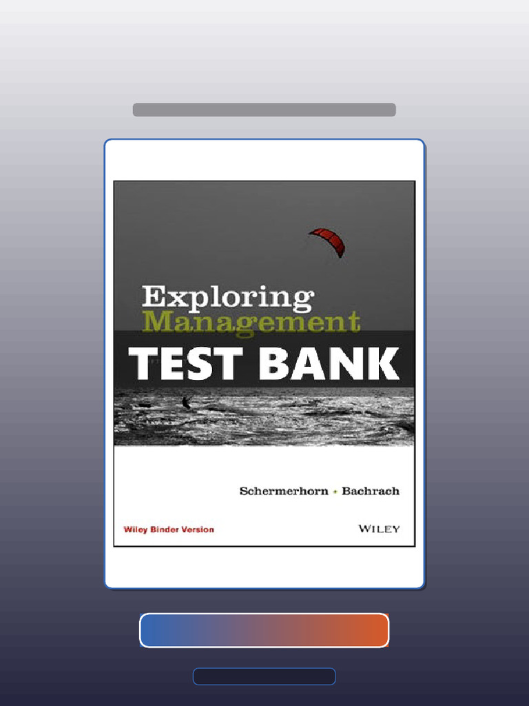 Ultimate Bundle Exploring Management 5th Edition Schermerhorn eBook and ...