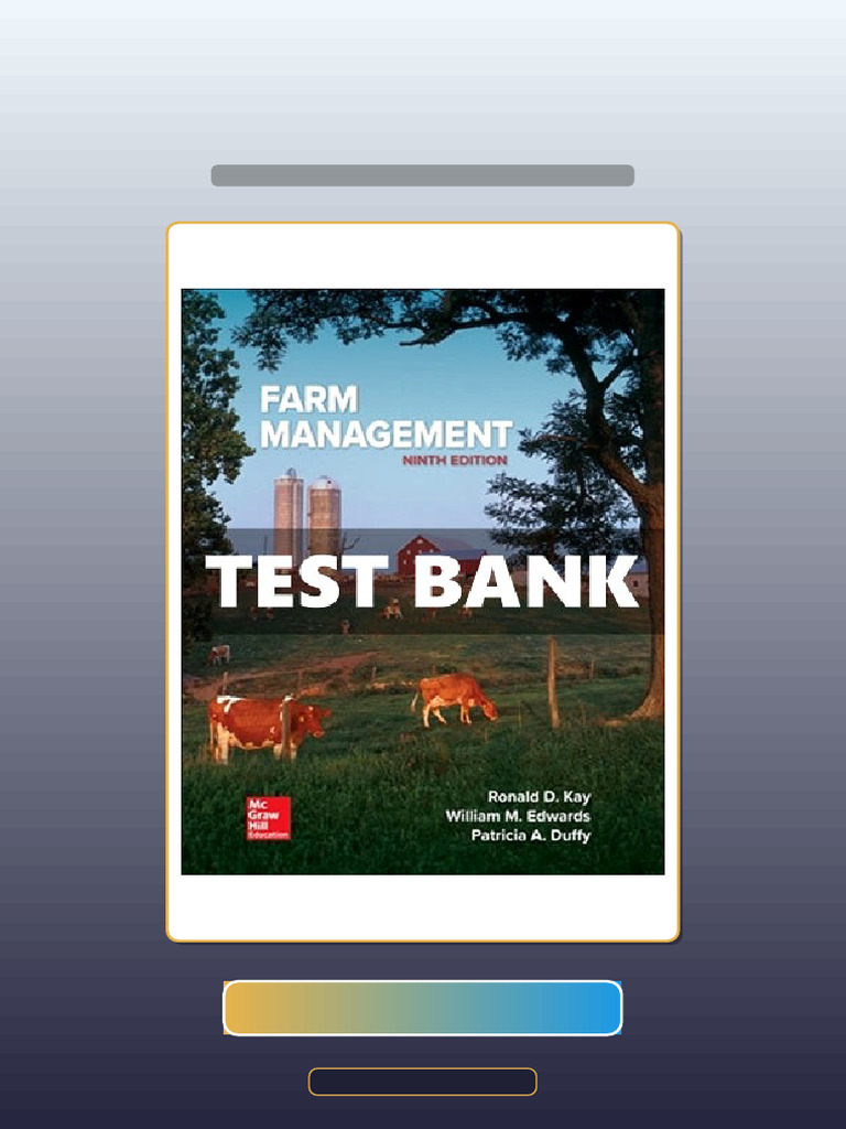Ultimate Bundle Farm Management 9th Edition Kay eBook and TestBank ...