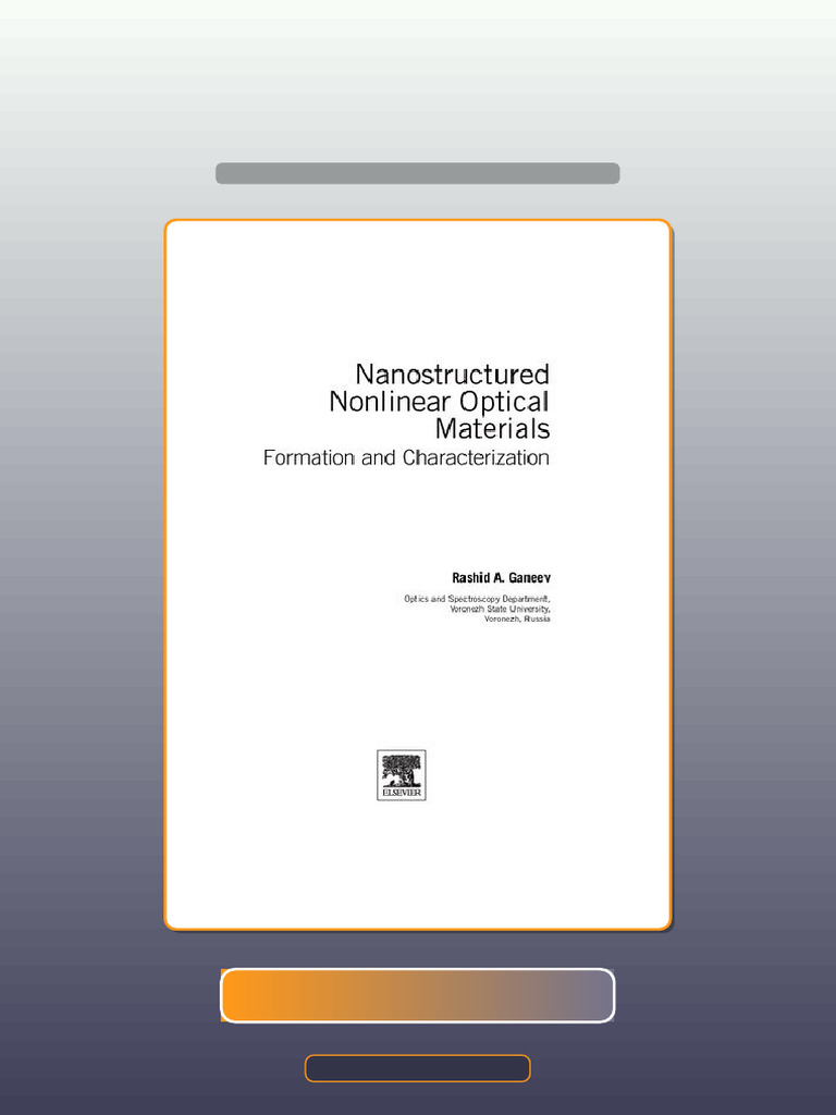 Exam Prep Nanostructured Nonlinear Optical Materials Formation and ...