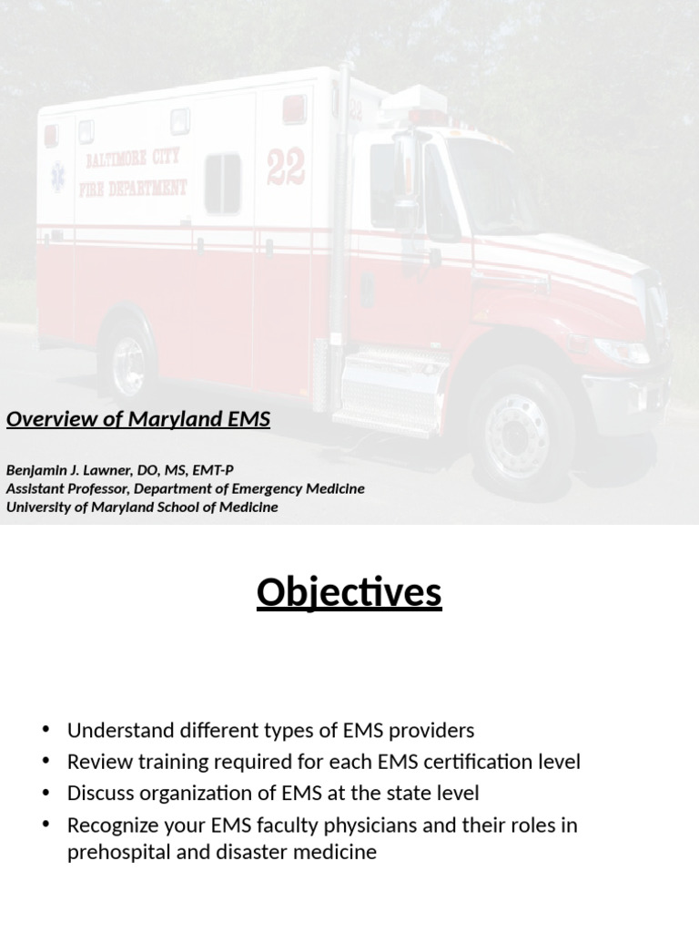 Ems Rotation Overview 2014 | PDF | Emergency Medical Technician ...
