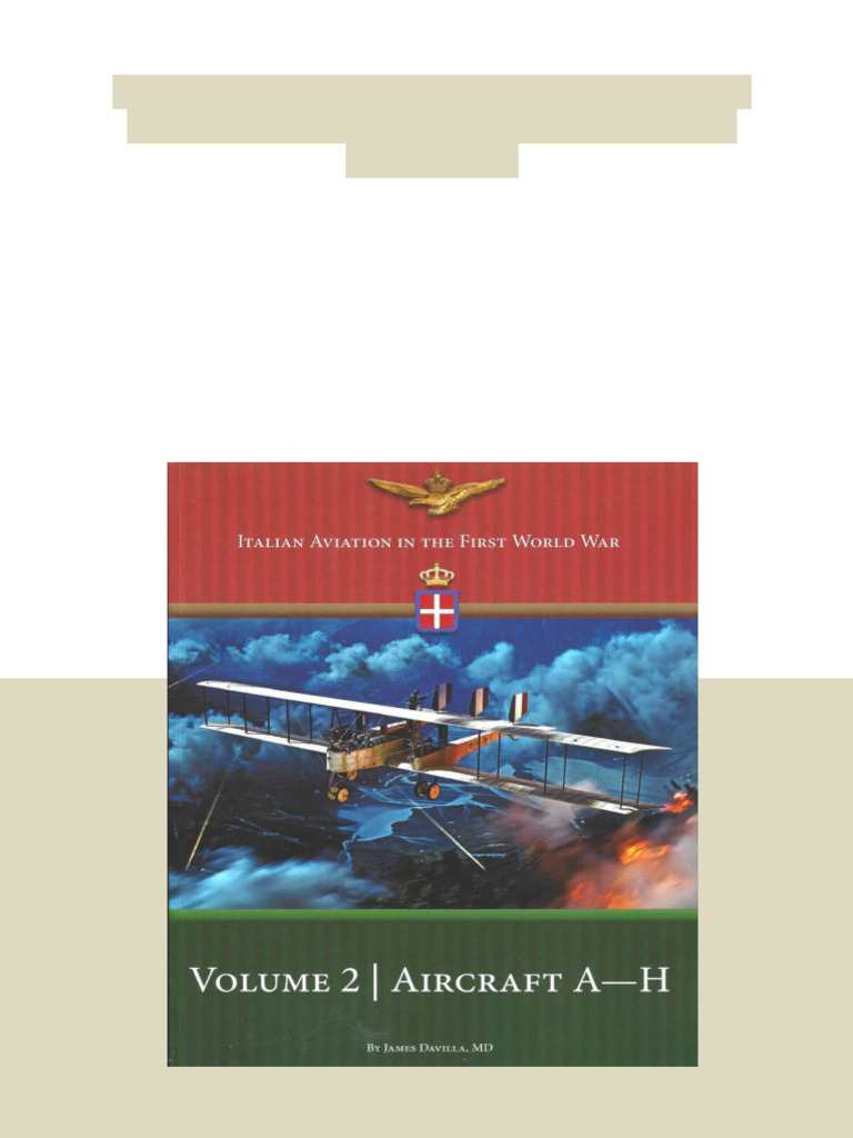 8341italian Aviation in The First World War Volume 2 Aircraft A H 1st ...