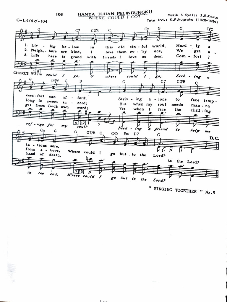 Where Could I Go? Song Lyrics | PDF