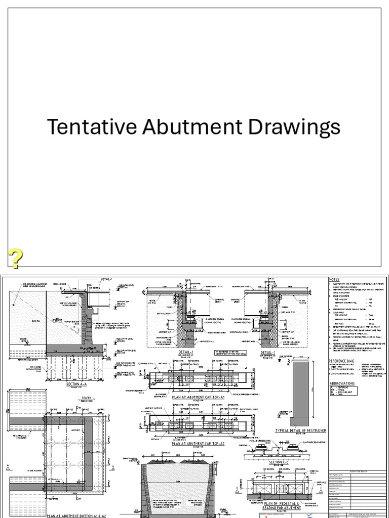 TentativeDesignDrawingsSubstructureFoundation Imp - Bridge Compressed | PDF