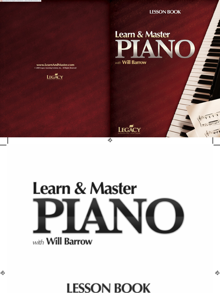 Piano Lessons Book V2.en - VI | PDF
