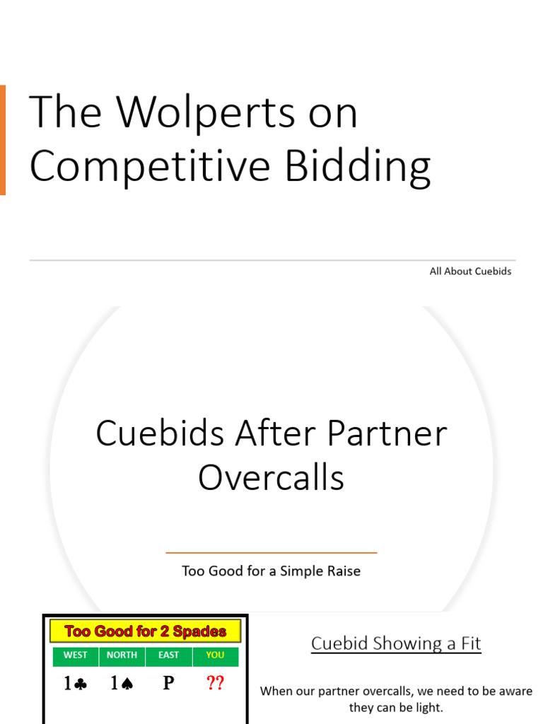 GAVin All About Cuebids | PDF | Contract Bridge