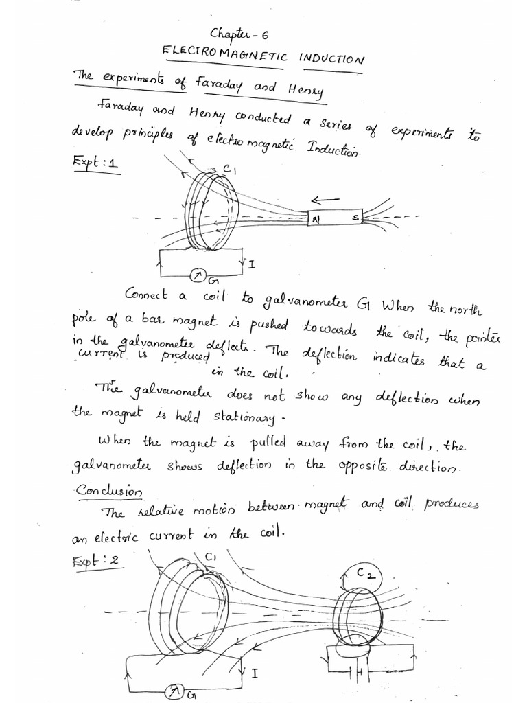 Physics Chapter - 6 Electromagnetic Induction | PDF