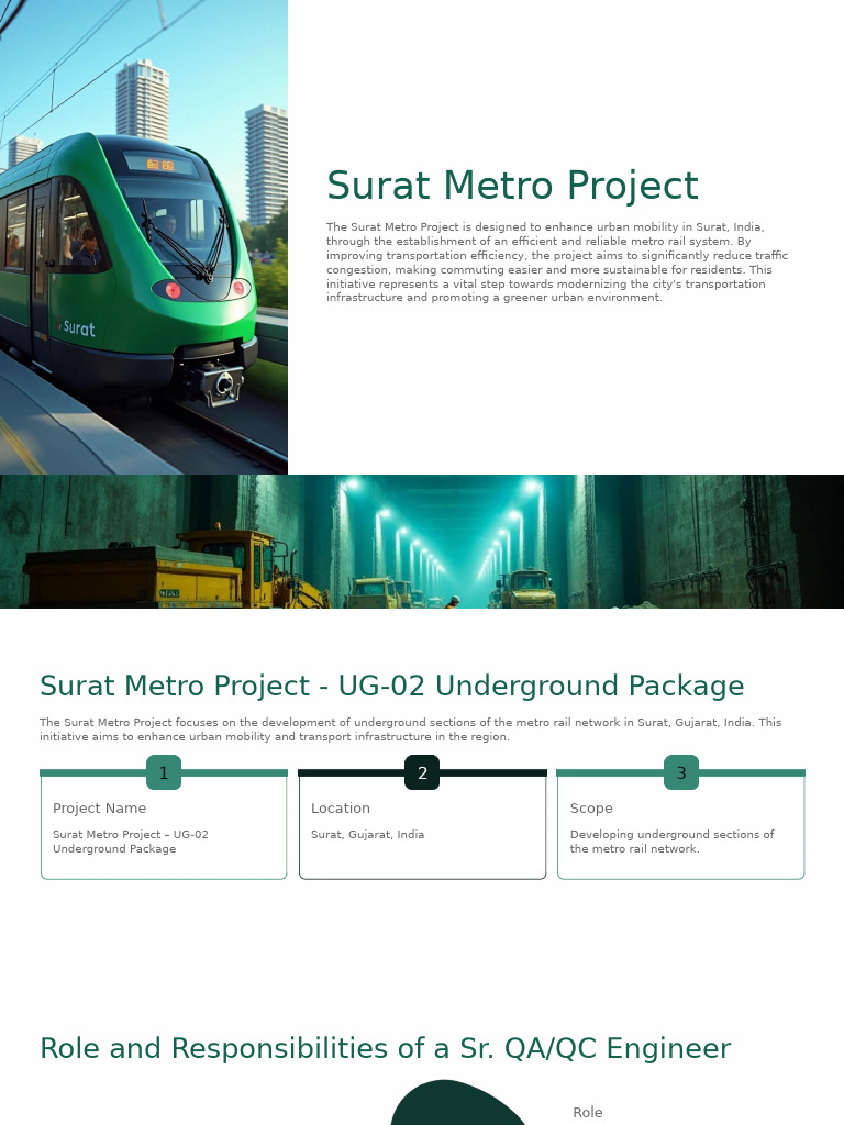 Surat Metro Project | PDF | Tunnel | Concrete
