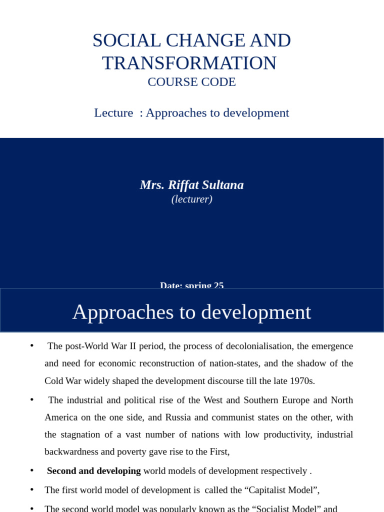 Development Models: Capitalism vs. Socialism | PDF | Capitalism | Socialism