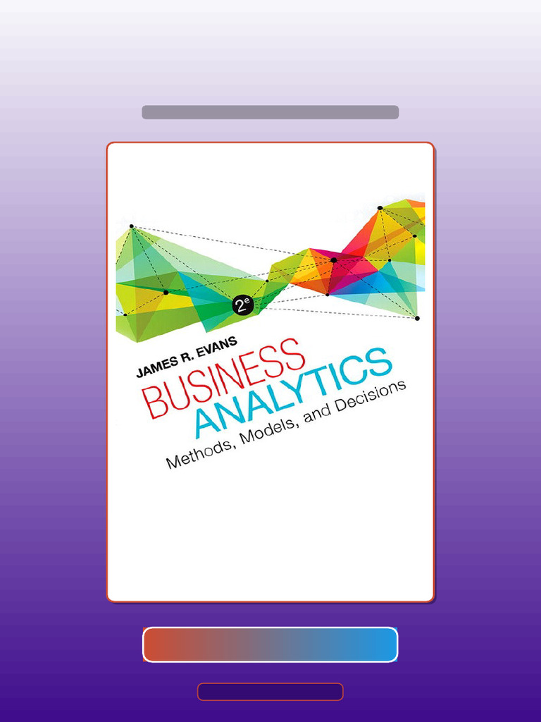 Ultimate Bundle Business Analytics 2E Evans eBook and TestBank Bundle ...