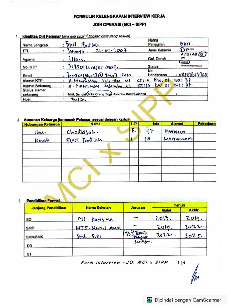 Fikri Fadilah Engineer | PDF