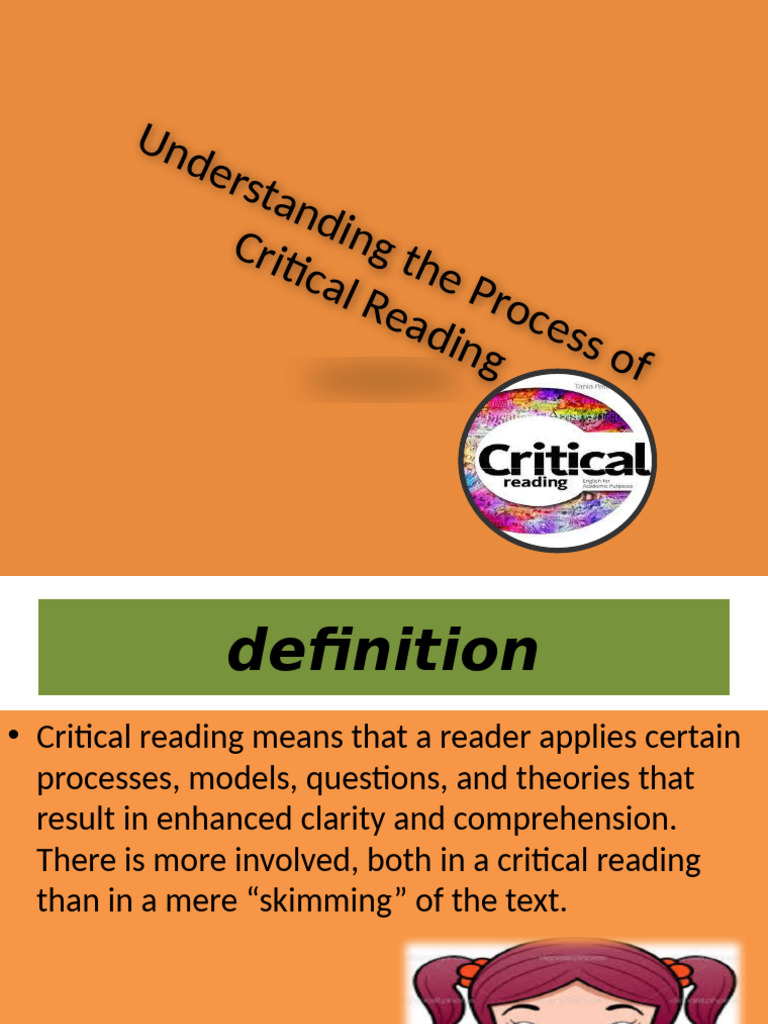 Critical Reading Process and Strategies | PDF