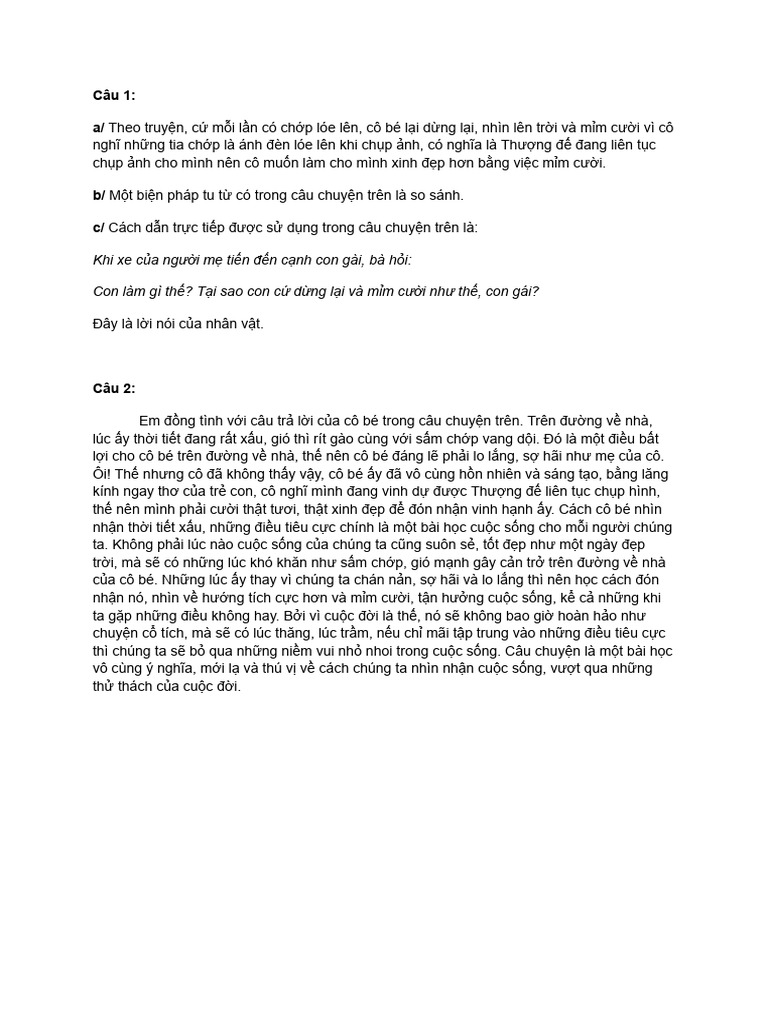 Bài KT HKI 9 onl | PDF