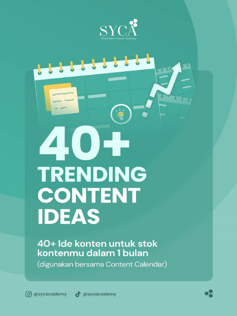 40+ Trending Content Ideas E-Book | PDF