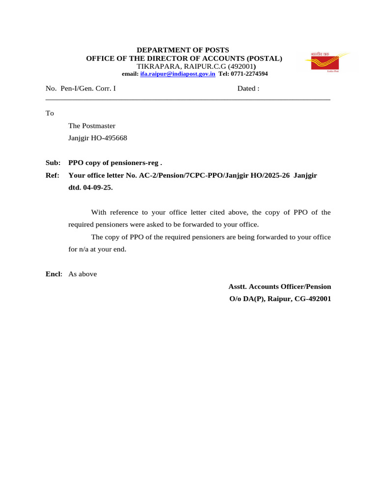 PPO Copy of Pensioners Reg. | PDF