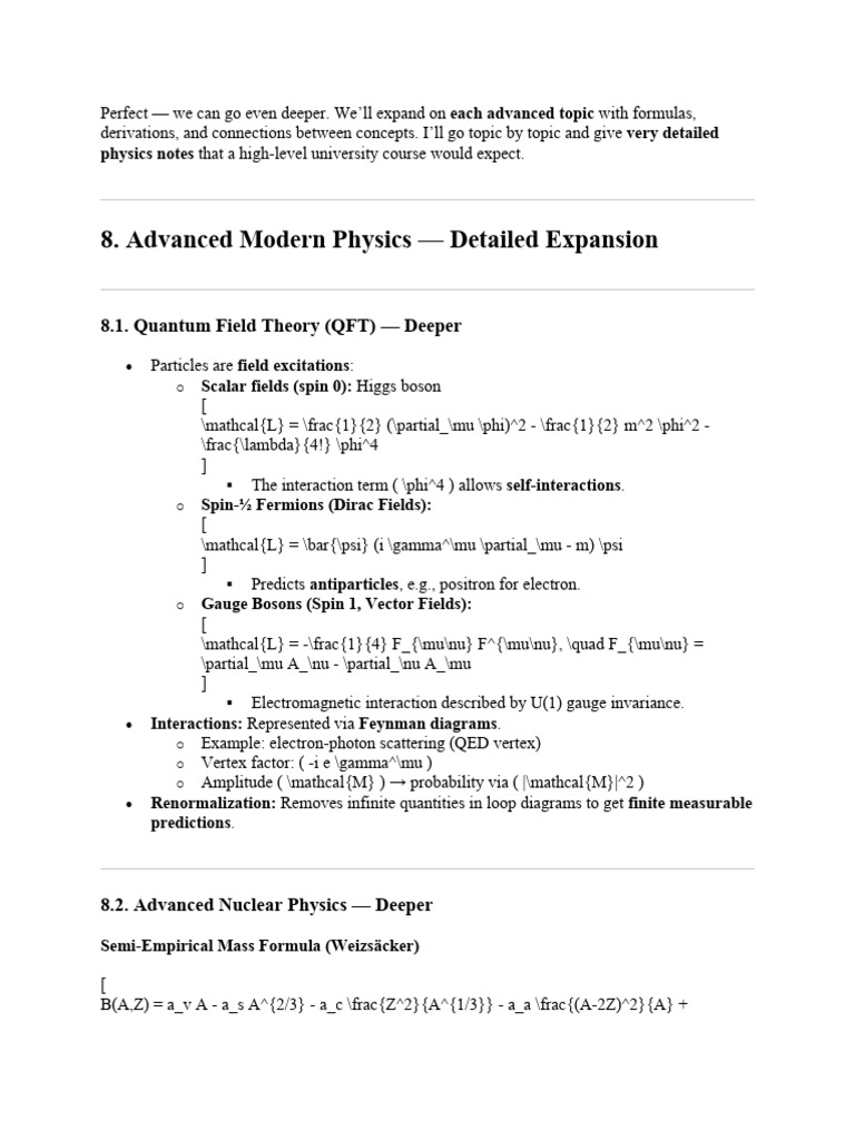 physics 9 | PDF | Quantum Field Theory | Particle Physics