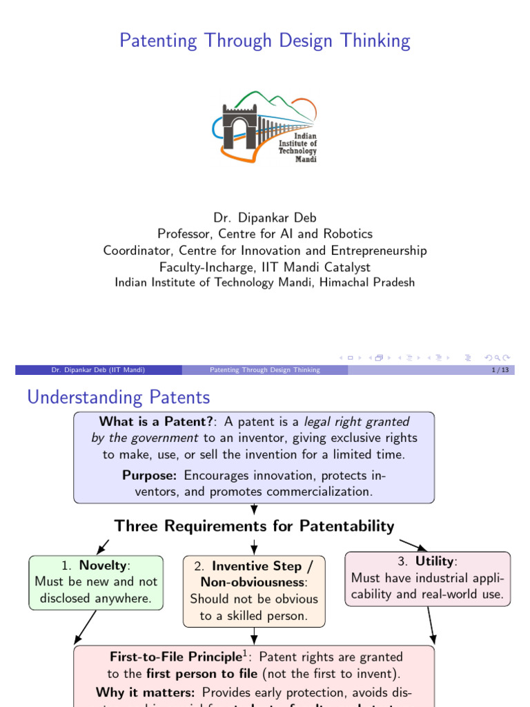 Patenting Through Design Thinking | PDF | Design Thinking | Patent