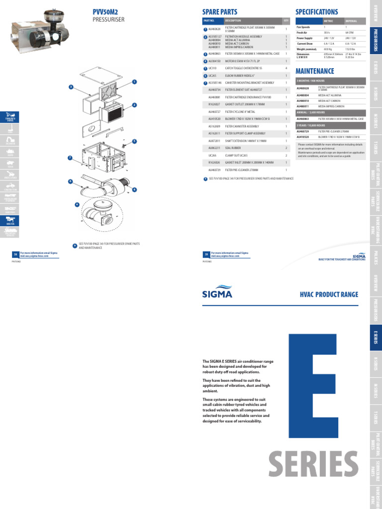 Sigma Spare Parts Catlogue-Pages-5 | PDF | Thermostat | Mechanical ...