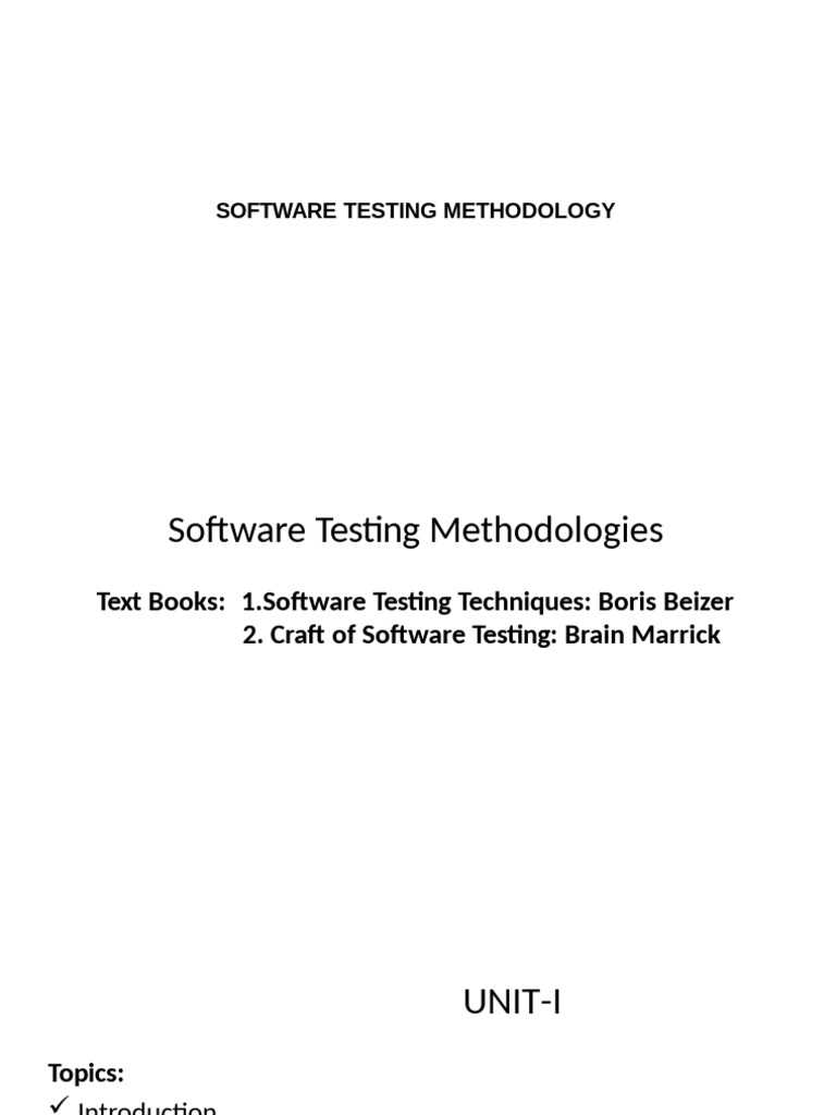 Software Testing Methodologies Explained | PDF | Software Testing ...