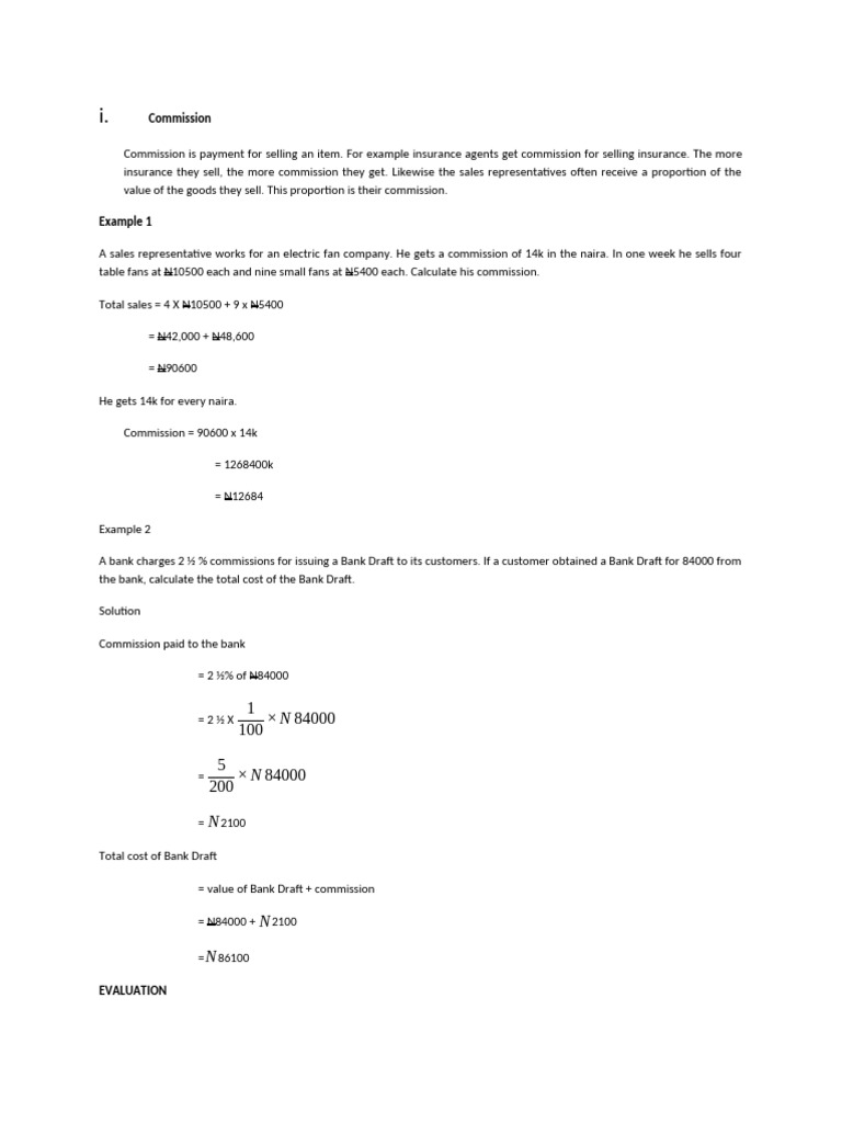 Understanding Commission and Approximation | PDF | Mathematics