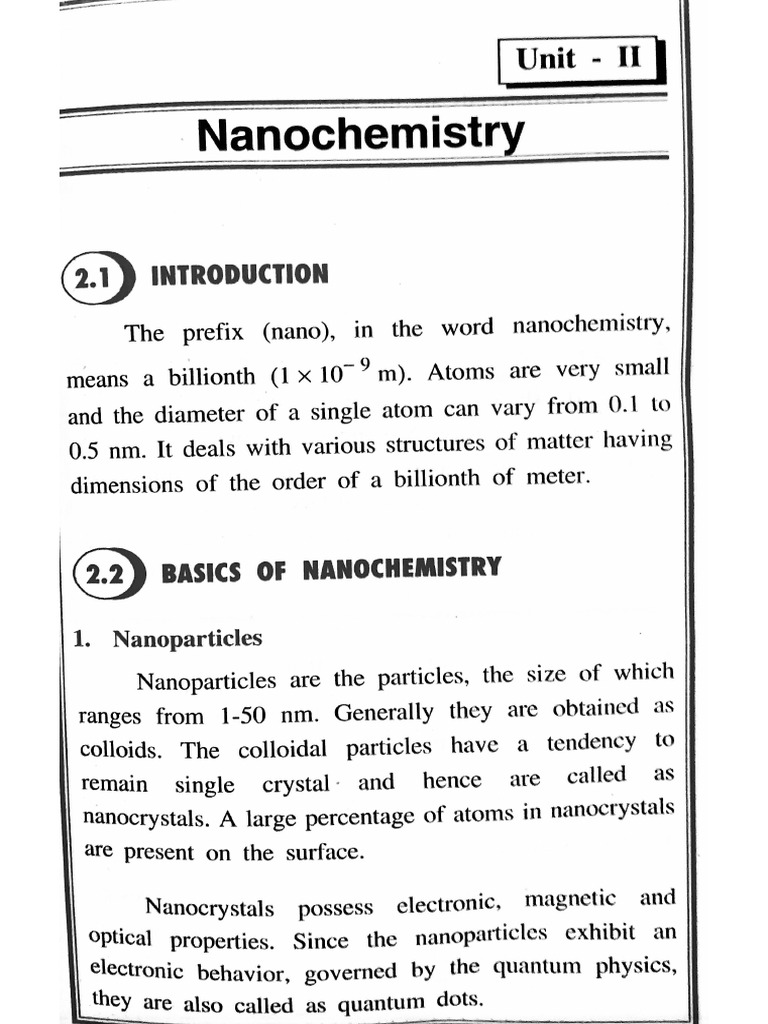 Unit 2 - Chemistry | PDF