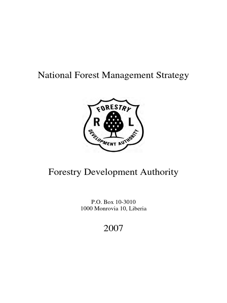 Liberia National Forest Management Plan | PDF | Forest Management ...