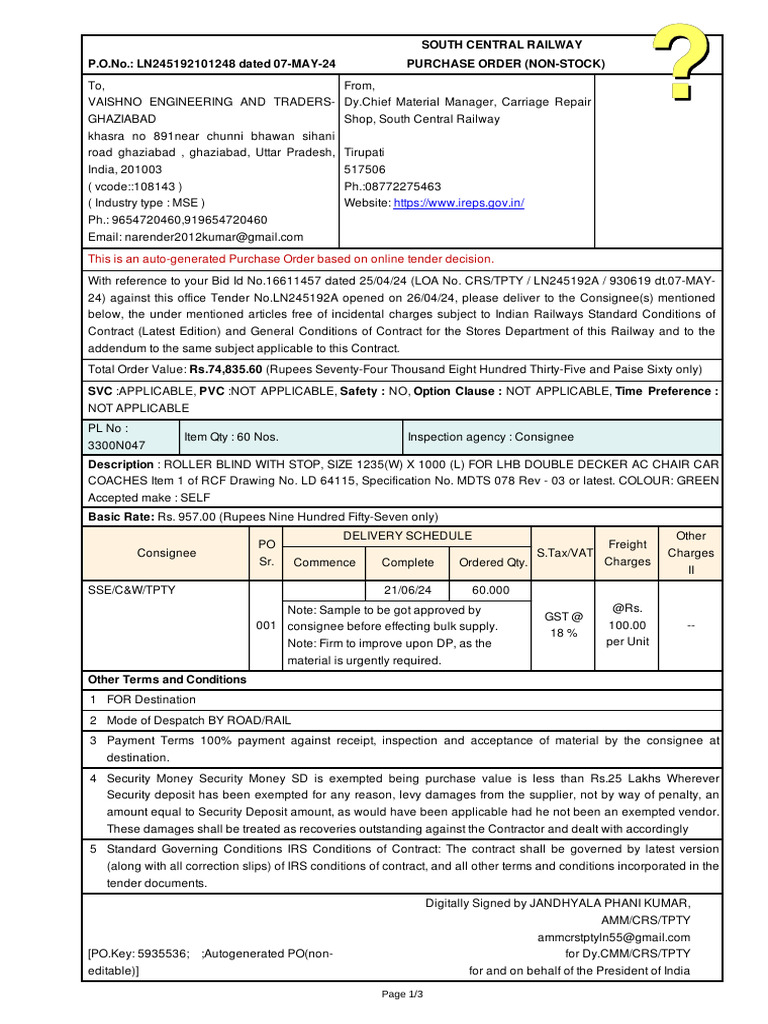 Roler Blind 60 No Tpty c&w 7-5-24 | PDF | Value Added Tax | Taxes