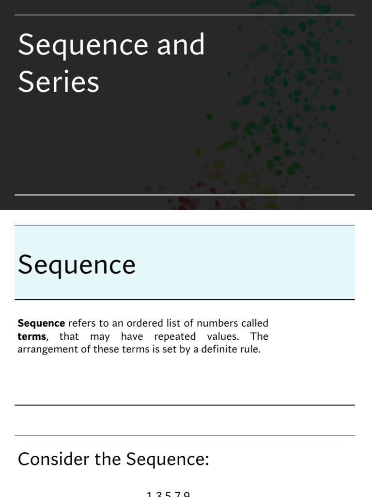 Sequence and Series (Day 3) | PDF | Mathematical Objects | Elementary ...