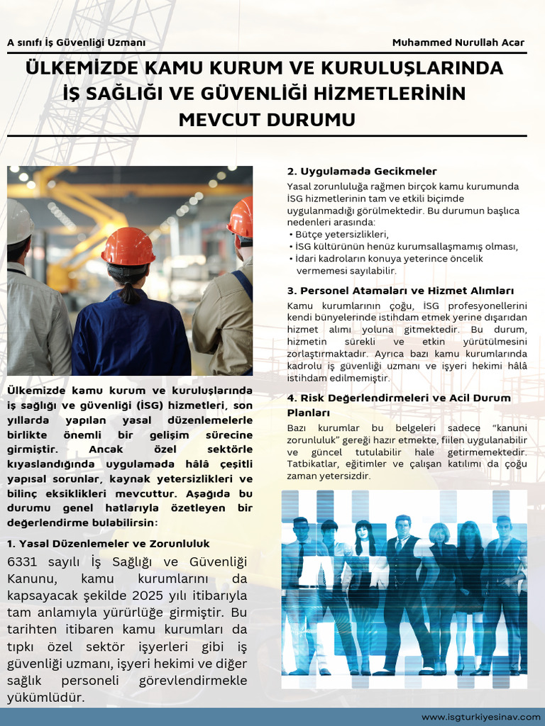 Lkem Zde Kamu Kurumlarinda SG H Zmetler N N Durumu 1751114219 | PDF