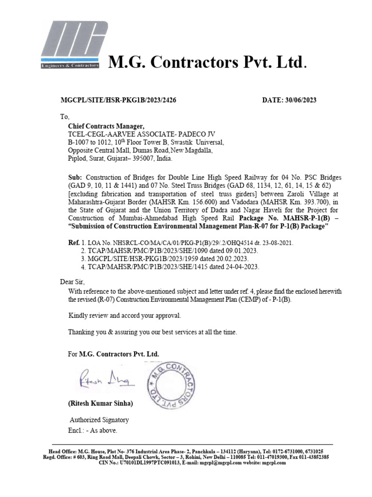 MGCPL Letter No. 2426 Date-30-06-2023 | PDF