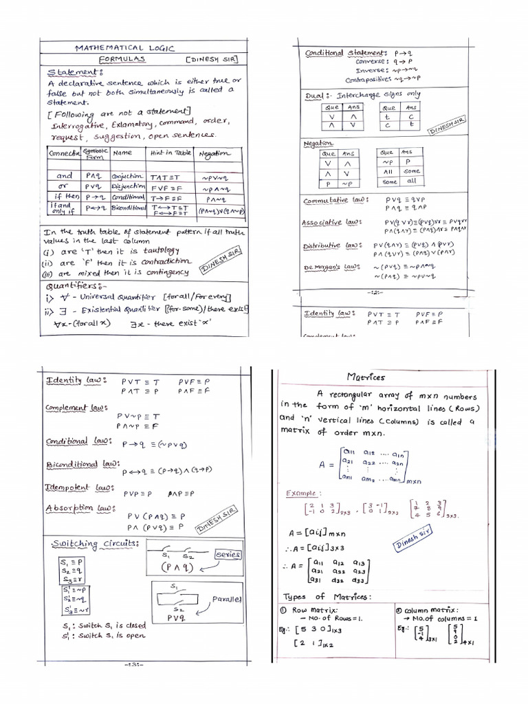 Collage-Math I Handwritten | PDF