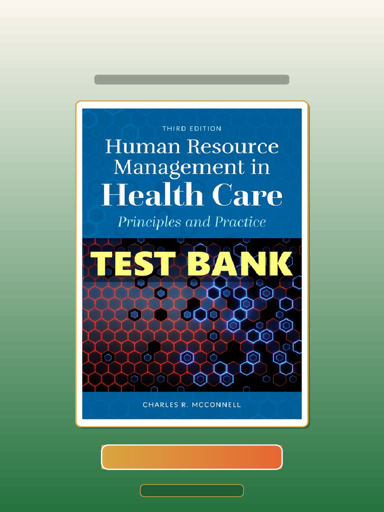 Ultimate Bundle Human Resource Management in Health Care 3 Ed McConnell ...