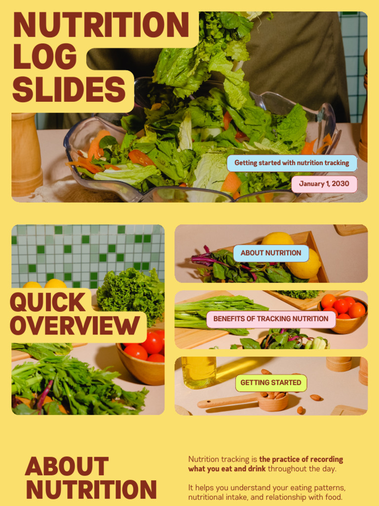 Nutrition Tracking Guide and Template | PDF | Lunch | Meal