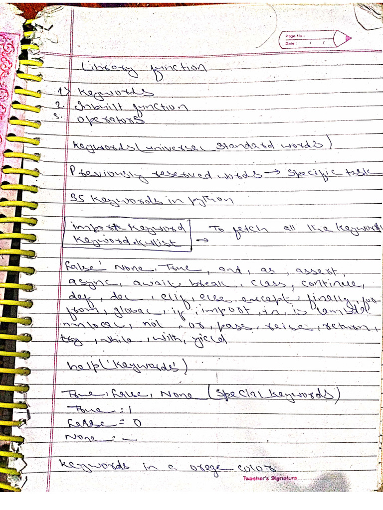 Python Notes Part 1 | PDF