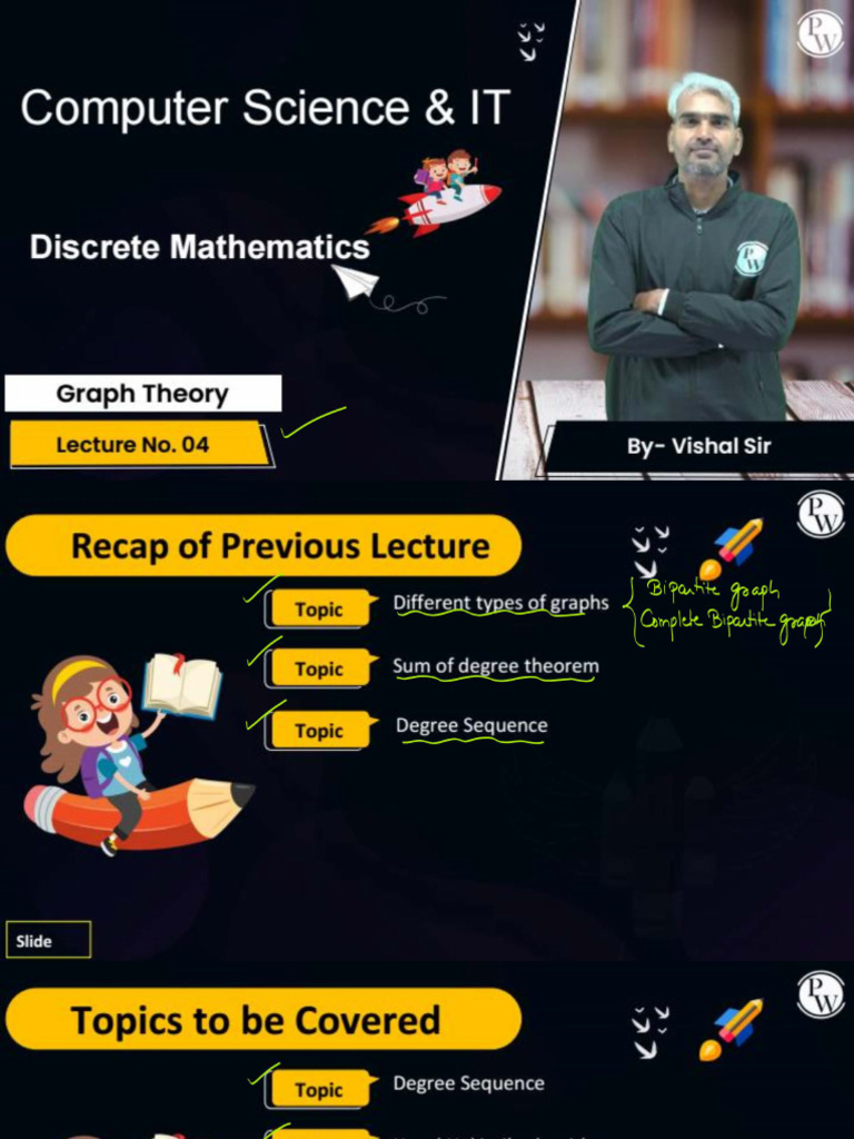 (Discrete Mathematics) Graph Theory 04 Class Notes | PDF