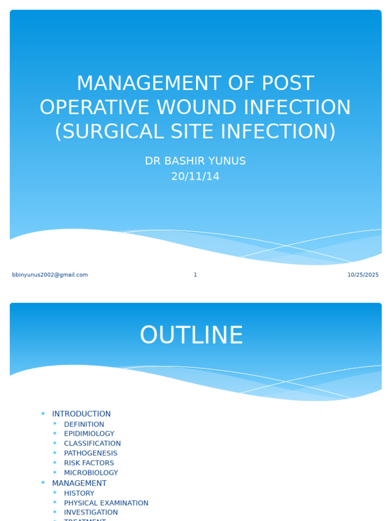 Postoperative Wound Infection Management | PDF | Wound | Surgery