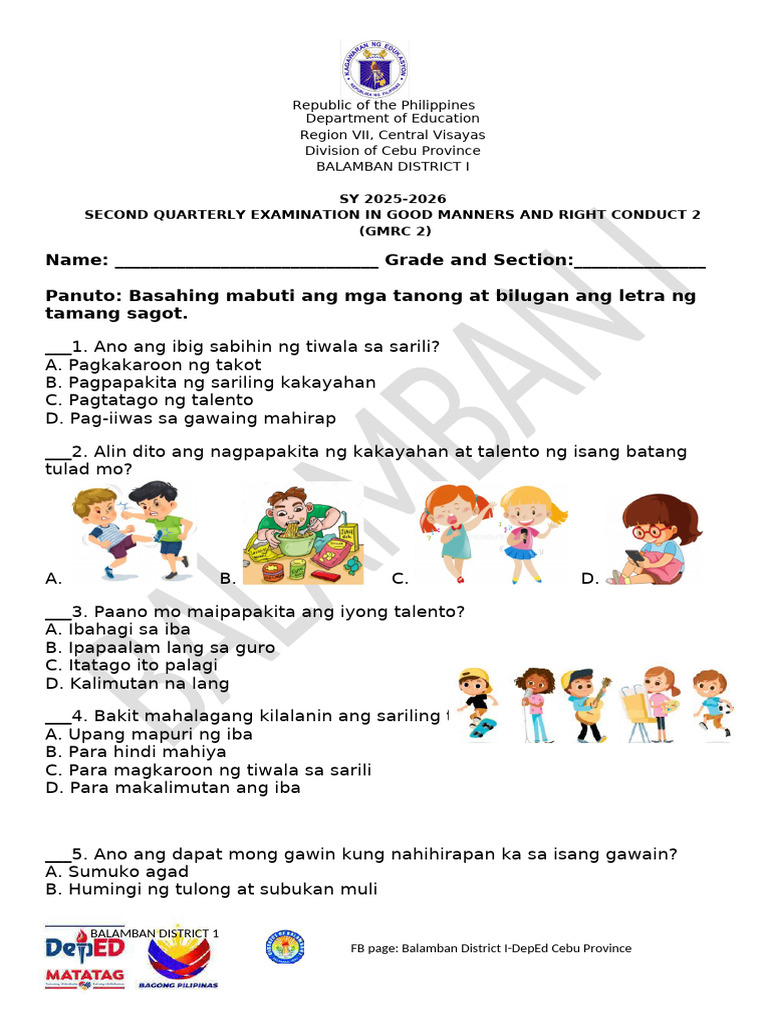 Q2 PT - GMRC 2 | PDF