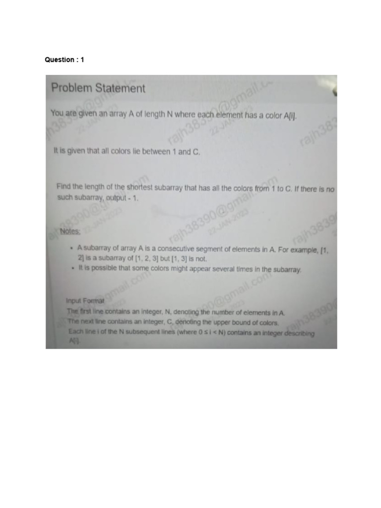 Infosys SP Previous Year Coding Questions. | PDF | Discrete Mathematics ...