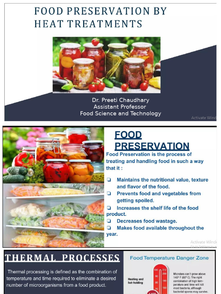Presevation by Heat | PDF