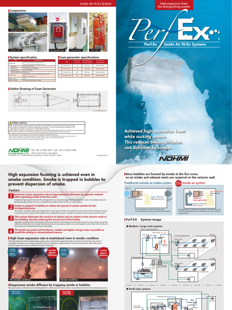 Expansion Foam Generator | PDF | Valve | Pump