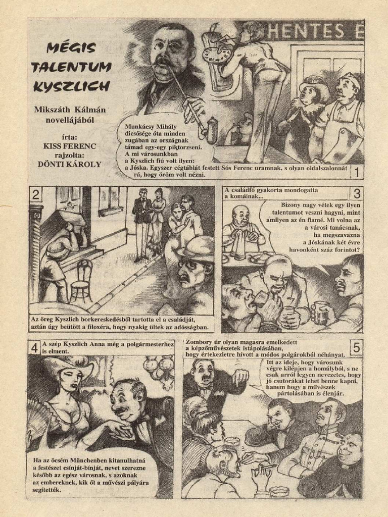 Mégis Talentum Kyszlich (Mikszáth Kálmán - Kiss Ferenc, Dönti Károly) | PDF