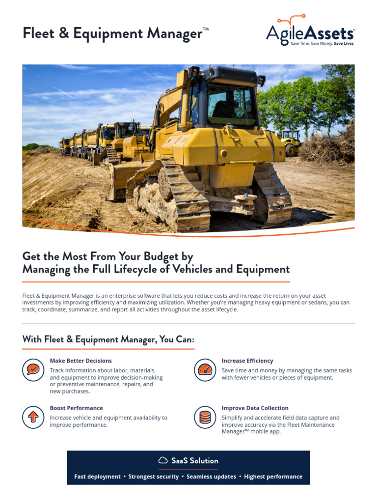 AgileAssets Fleet Brochure 2020 | PDF | Inventory | Vehicles