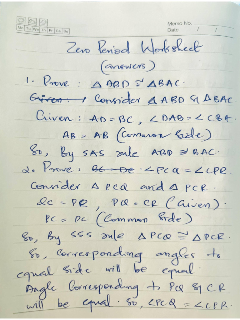 Worksheet (Answer) | PDF