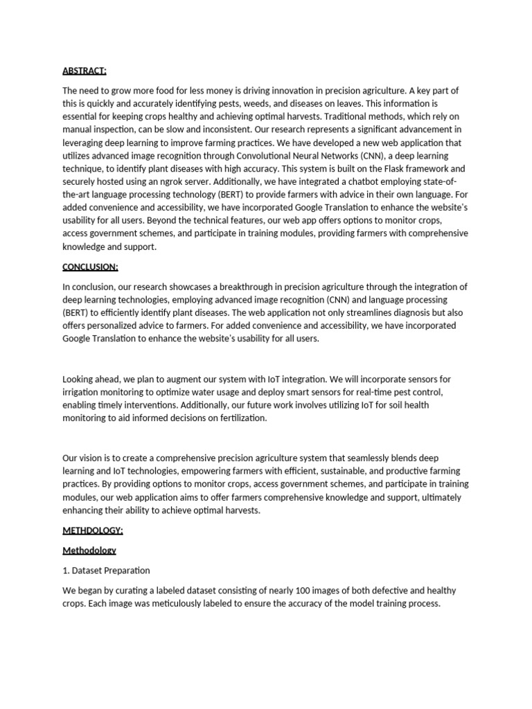 Plant Disease Prediction | PDF | Deep Learning | Computer Vision