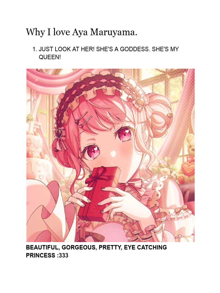 Why I Love Aya Maruyama! | PDF