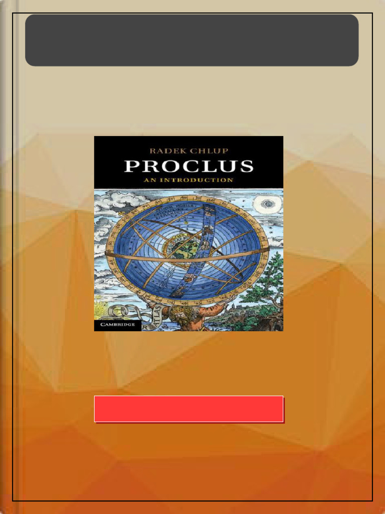 Proclus An Introduction 1st Edition Radek Chlup download full chapters | PDF | Neoplatonism ...