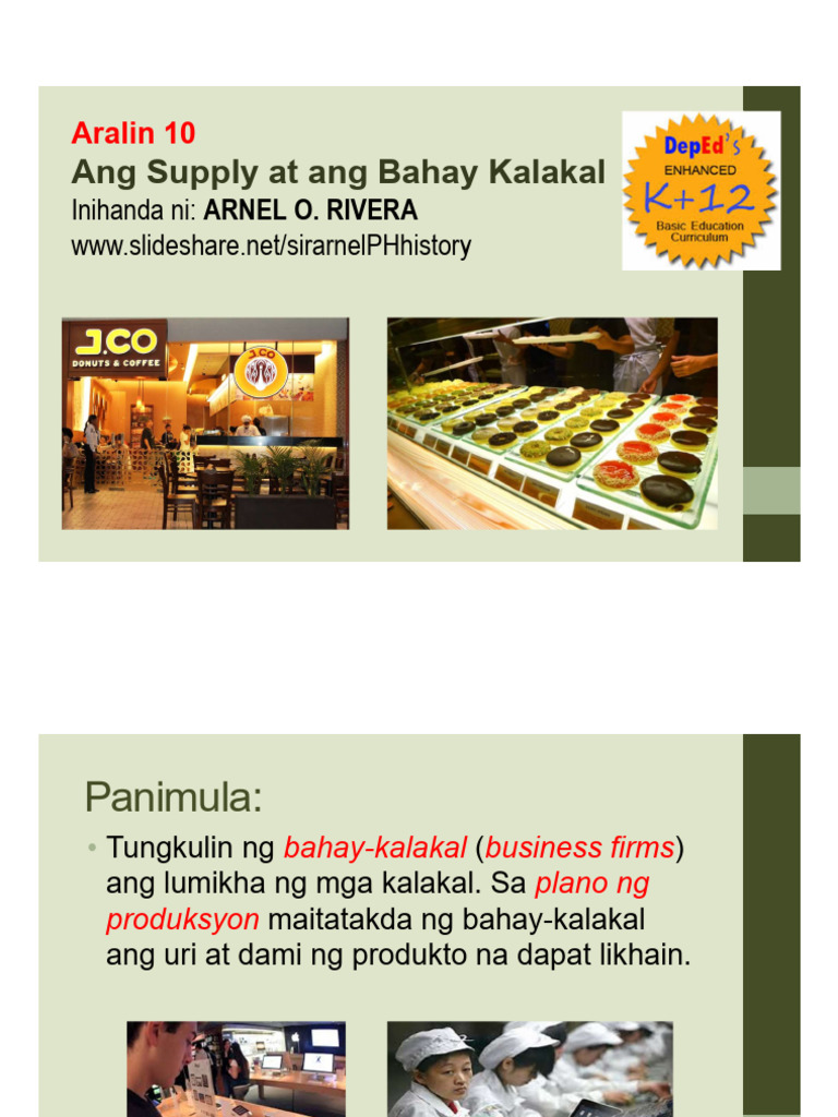 Supply at Bahay Kalakal | PDF