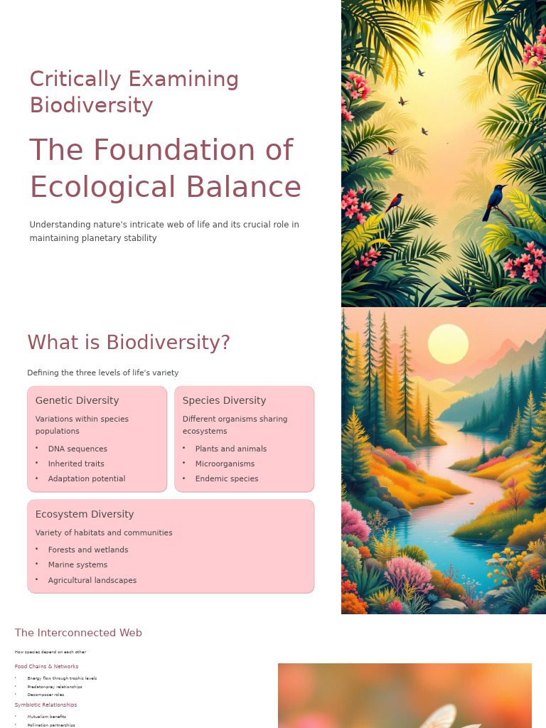 Critically Examining Biodiversity | PDF | Biodiversity | Ecosystem