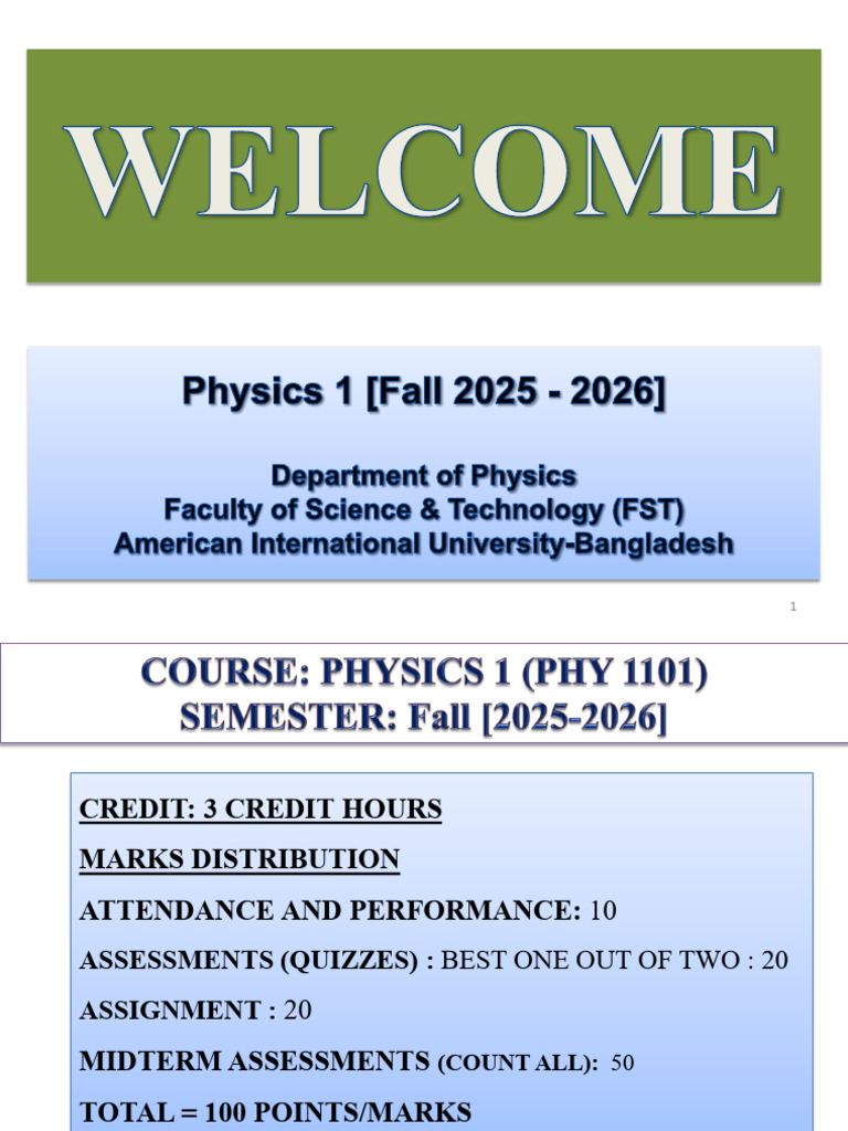 Physics 1 Course Outline and Concepts | PDF | Velocity | Euclidean Vector