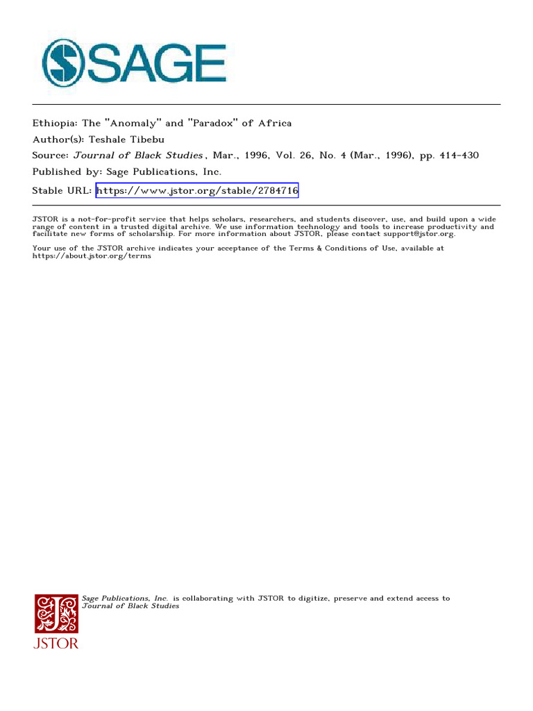6adwa | PDF | Ethiopia | Africa